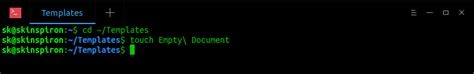 Add New Document Option In Right Click Context Menu In Ubuntu