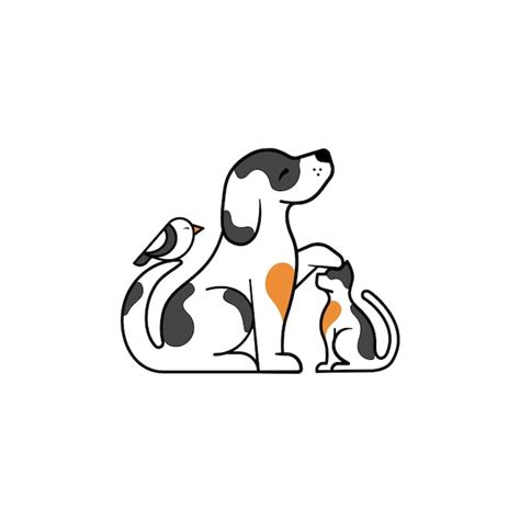 Hund Symbol Premium Vektor