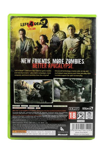 Left 4 Dead 2 Xbox 360 Mint Complete Appleby Games