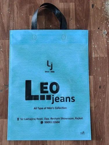 Sky Blue Loop Handle Non Woven Bag At Rs 7piece Non Woven Bag In