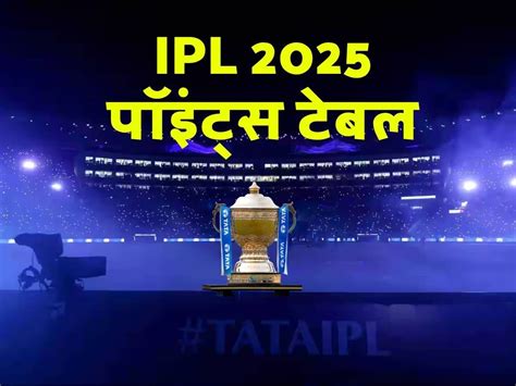 Ipl 2025 Points Table Updated List After Csk Vs Kkr Match 25 Kolkata Knight Riders In Top 4 With