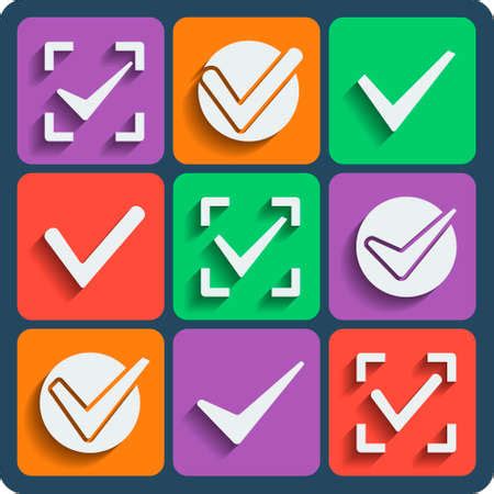 Vector Of Set Of 9 Check Marks Vector ID 36756337 Royalty Free