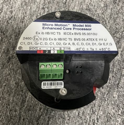 Emerson Micro Motion 800 Enhanced Core Processor For Mass Flowmeter