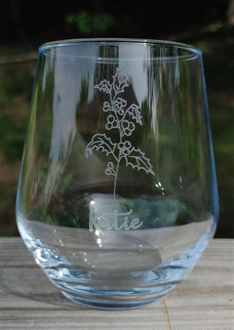 Engraved Elegance Personalized 15oz Stemless Wine Glass Philly Diy