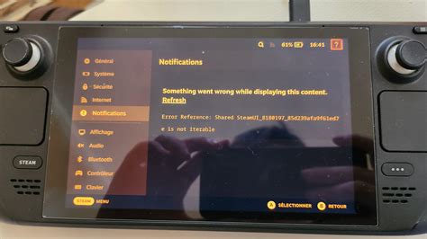 Weird Bug With The Notifications Parameters Rsteamdeck