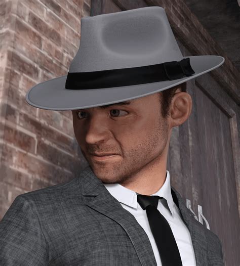 Noir Detective Toon Style Wip 3d Render Renderhub Gallery