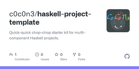 Github C0c0n3haskell Project Template Quick Quick Chop Chop Starter