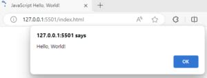 JavaScript Hello World Example Getting Started With JavaScript