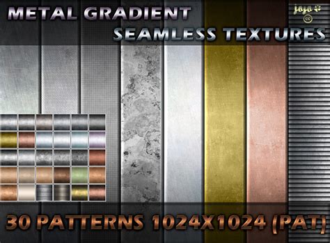 Metal Gradient Seamless Textures Pat By Jojo Ojoj On Deviantart