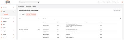 Dns Template History Overview Realtime Register Knowledge Base