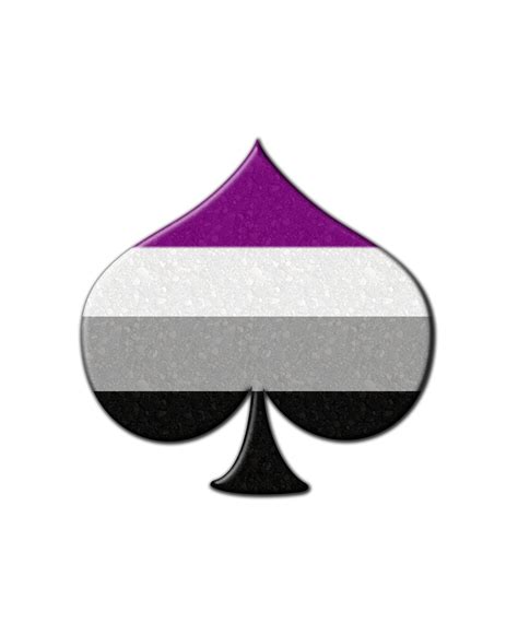 Large Ace Symbol In Asexual Pride Flag Colors Pride Flag Colors