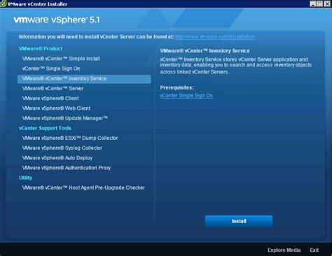 Installing Vsphere 51 Vcenter Inventory Service