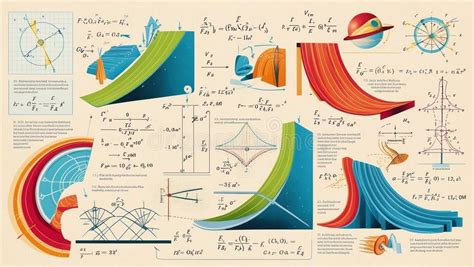 Visualization Of Physics Research Including Graphs Diagrams Stock Illustration Illustration Visualization Of Physics Research Including Graphs Diagrams Stock Illustration Illustration