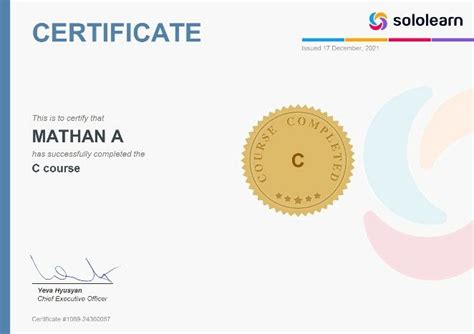 Cprogramming Coding Mathan A