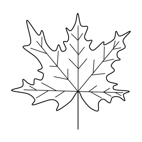 Premium Psd Maple Leaf Outline Raster Pattern