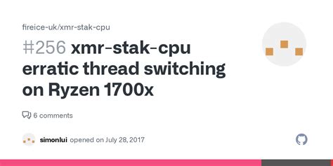 Xmr Stak Cpu Erratic Thread Switching On Ryzen X Issue Fireice Uk Xmr Stak Cpu Github