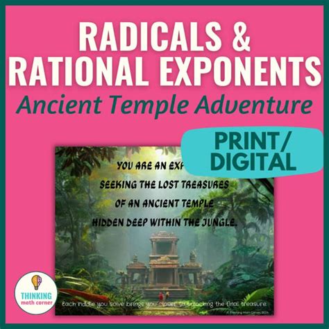 Radicals Negative And Rational Exponents Math Riddle Interactive Worksheet