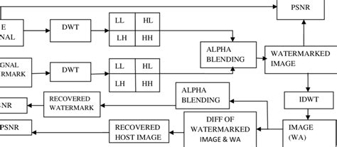 Architecture Of Wavelet Based Watermarking Model Download Scientific Diagram