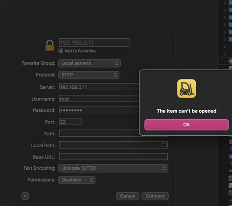 ssh does work but sftp not working · issue 2075 · ish app ish · github