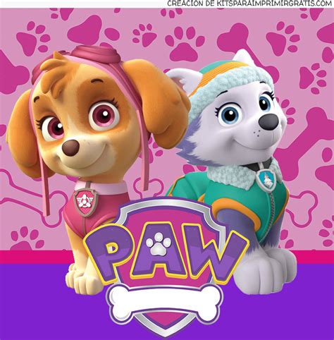 Paw Patrol Nenas Kit Para Imprimir Gratis Kits Para Imprimir Gratis
