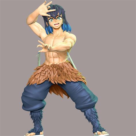 Inosuke Hashibira Kimetsu No Yaiba 3d Print Model By Lovemodel