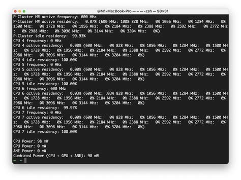 How To See Individual Core Cpu Usage On Mac With Powermetrics