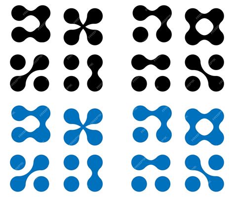 Premium Vector Abstract Point Movement Connected Round Blobs