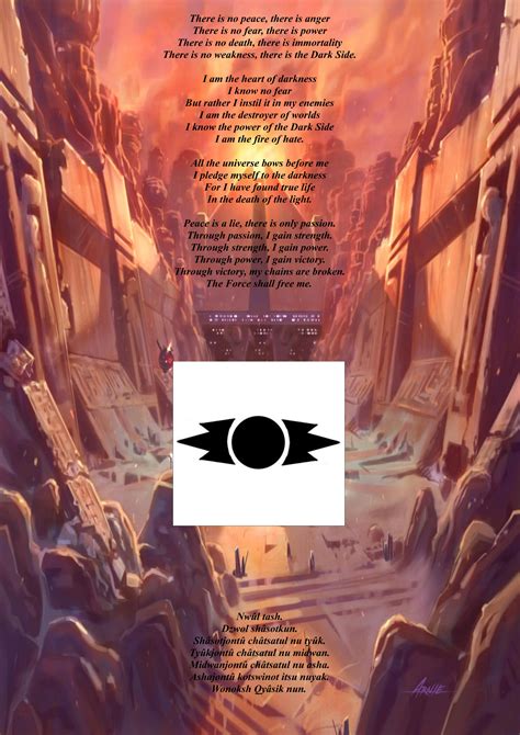 A Short Overview Of The Sith Sith Code By Darthvaderxsnips On Deviantart