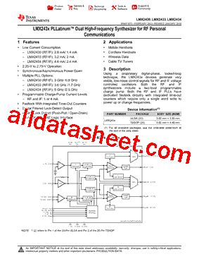 LMX TM NOPB Datasheet PDF Texas Instruments