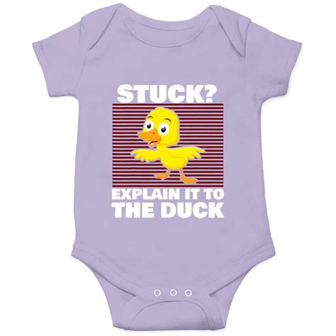 Stuck Explain It To The Duck Coders Onesies Sold By Makayla1557 Sku