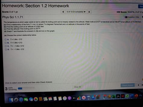 Solved Homework Section 1 2 Homework Save Score 0 Of 1 Pt