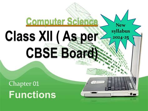 Chapter 01 Function In Python Class 12thpptx Web Development Internet
