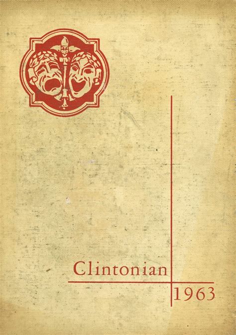 1963 Yearbook From Clinton High School From Clinton Iowa For Sale