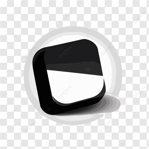 3d 평면 큐브 아이콘 벡터 흑백 아이콘 로고 흰색 배경에 있는 단순한 검은색 회전 아이콘 그림자 없음 Png 일러스트 및 벡터 에 대한 무료 다운로드 Pngtree