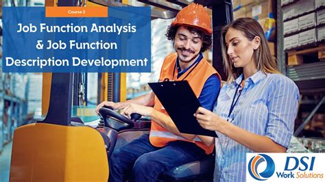 Job Function Analysis And Job Function Description Development