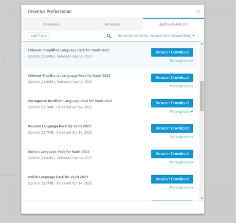 solved inventor 2023 language packs autodesk community