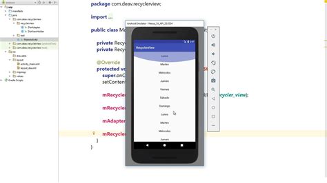 android recyclerview lista básica youtube
