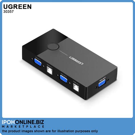 UGREEN USB KVM Switch Box Port VGA Video Sharing Adapter In Out Manual Switcher With USB