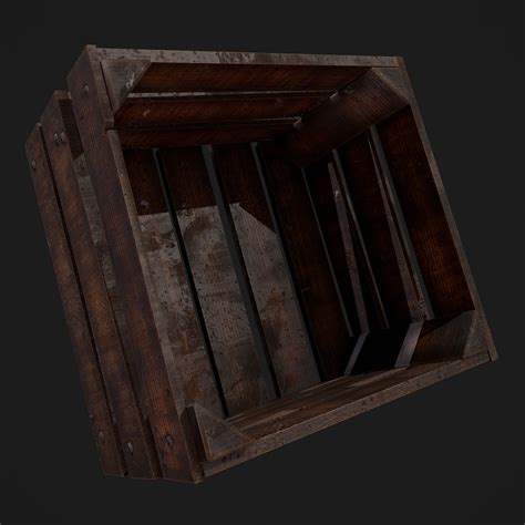 나무 상자 3d 모델 4 Fbx Unknown Obj Free3d