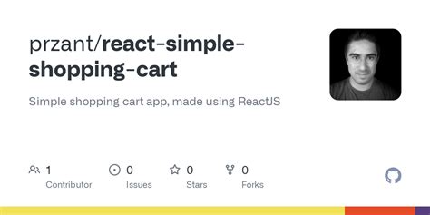 Github Przantreact Simple Shopping Cart Simple Shopping Cart App Made Using Reactjs