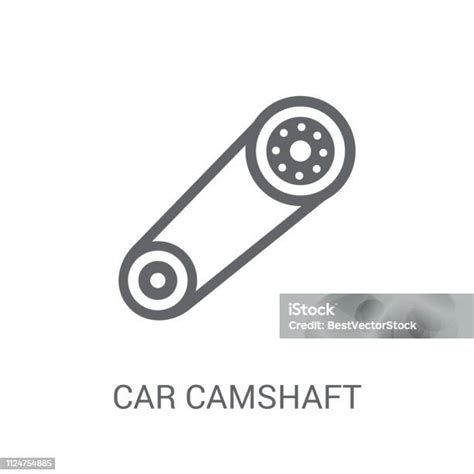 차 캠 아이콘입니다 자동차 부품 컬렉션에서 흰색 바탕에 유행 자동차 캠 로고 컨셉 아이콘에 대한 스톡 벡터 아트 및 기타 이미지 아이콘 강철 공학 Istock