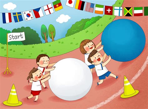 운동회에 있는 인영 최님의 핀 운동회