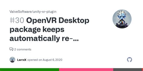Openvr Desktop Package Keeps Automatically Re Installing · Issue 30