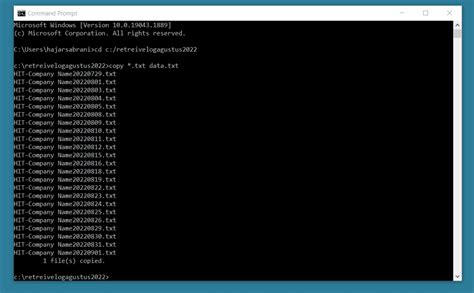 Menggabungkan File Txt Lewat Cmd Hajarsabrani