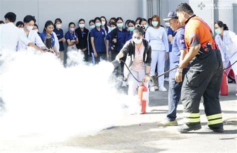 จัดฝึกซ้อมแผนอพยพหนีไฟ ประจำปี 2566 โรงพยาบาลพริ้นซ์ สุวรรณภูมิ