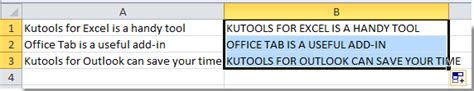 How To Capitalize All Letters In Cell Or A Column In Excel
