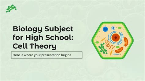 Asignatura De Biología Para Secundaria Teoría Celular