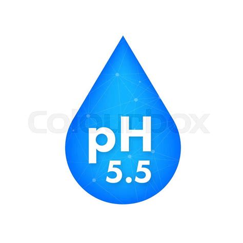 Ph Neutral Balance Badge Label Neutral Ph Drop Vector Sto Colourbox