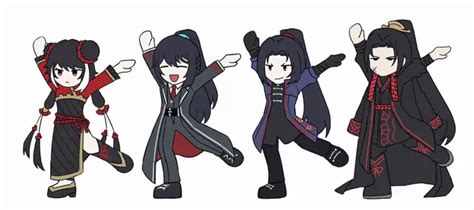 Hong Lu Jia Xichun Jia Qiu And Jia Huan Project Moon And More Drawn By Asdf Danbooru