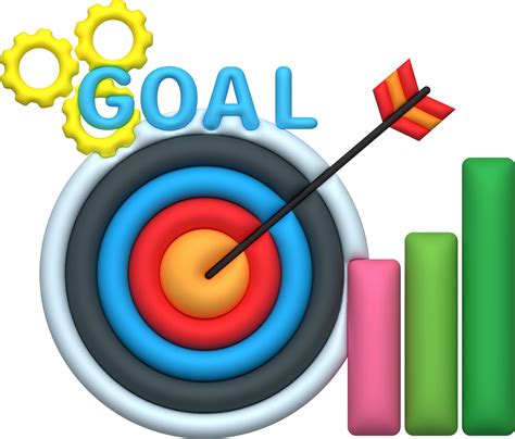 Illustration 3d Planning And Setting Financial Goals To Be Achieved